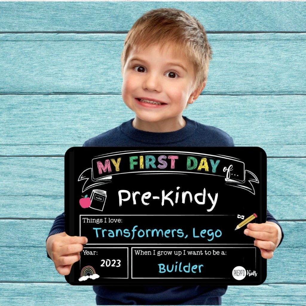 First School My First Day Of School Poster – New School Year