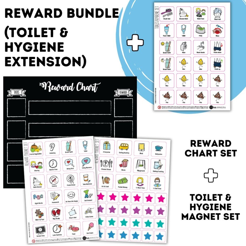 Reward Chart + Toilet/Hygiene Extension Bundle – Prepp'd Kids