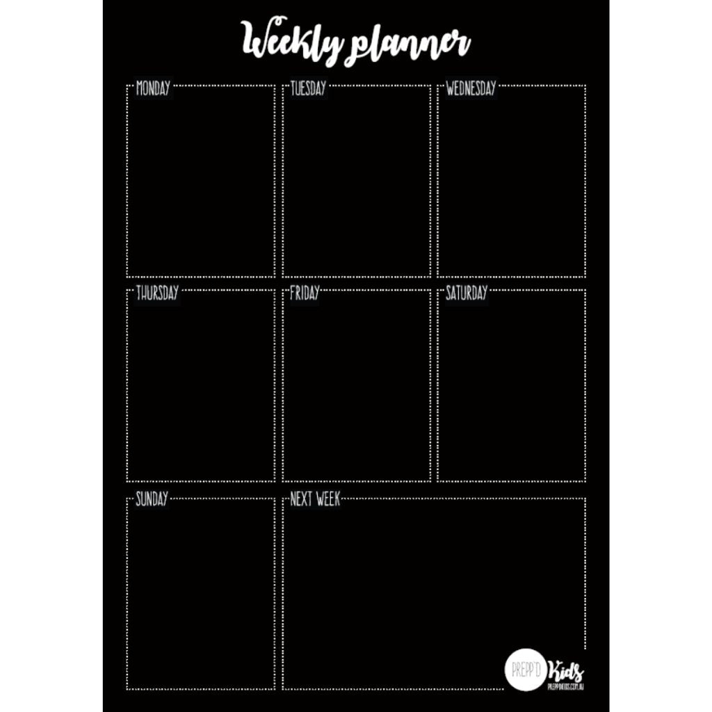 Weekly Planner (Portrait A3) – Prepp'd Kids