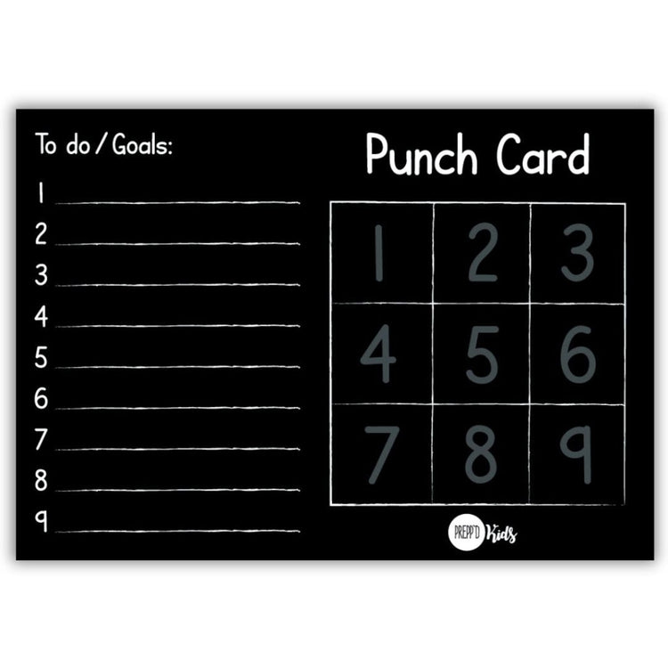 Magnetic Punch Card - Chore Chart for Kids – Prepp'd Kids