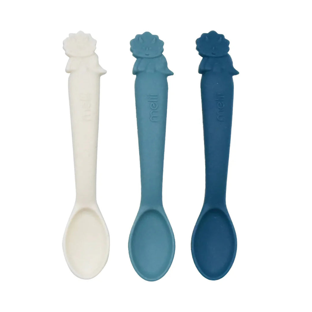 Melii Silicone Spoon Set (3 Pack) - Dinosaur – Prepp'd Kids