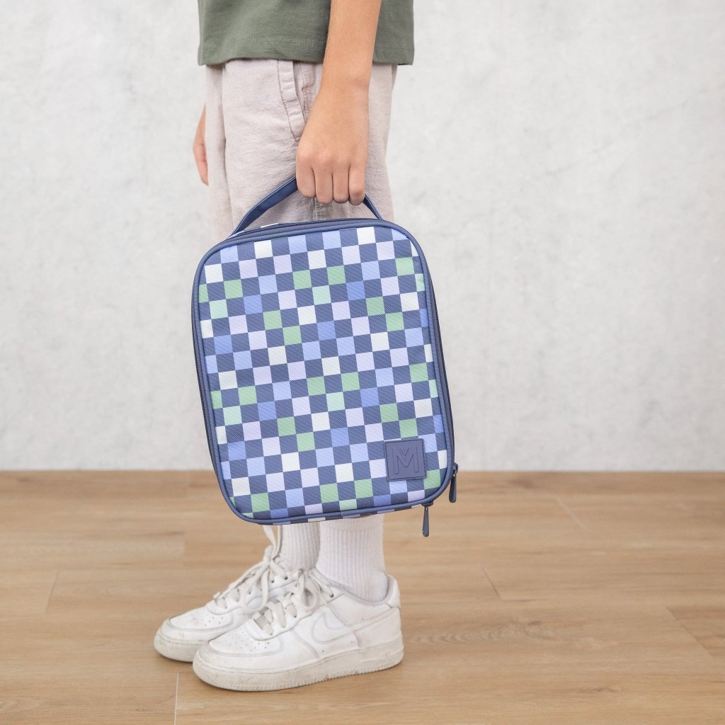 MontiiCo Large Lunch Bag - Checkmate – Prepp'd Kids