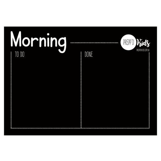 Morning & Evening Routine Set (A4) – Prepp'd Kids
