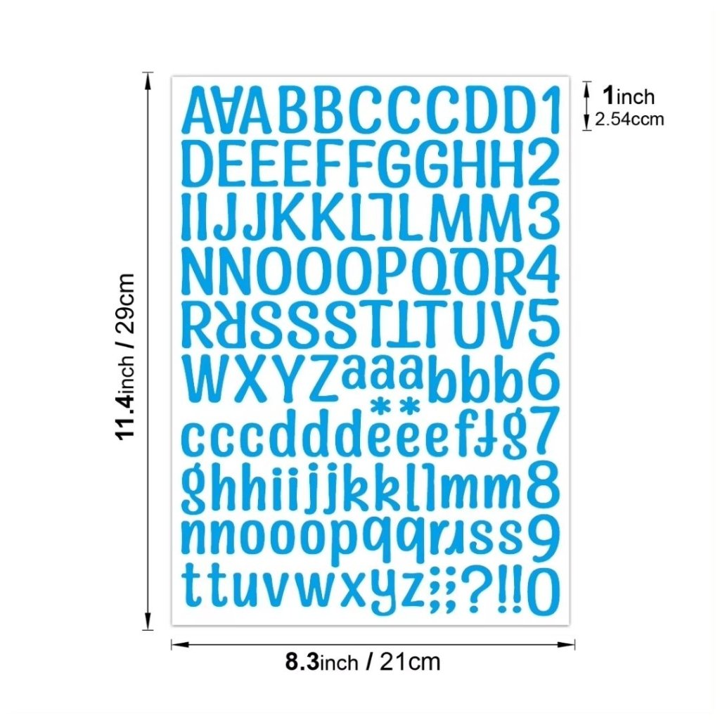 Vinyl Letter Sheets - Block Colours (12 Pack) – Prepp'd Kids