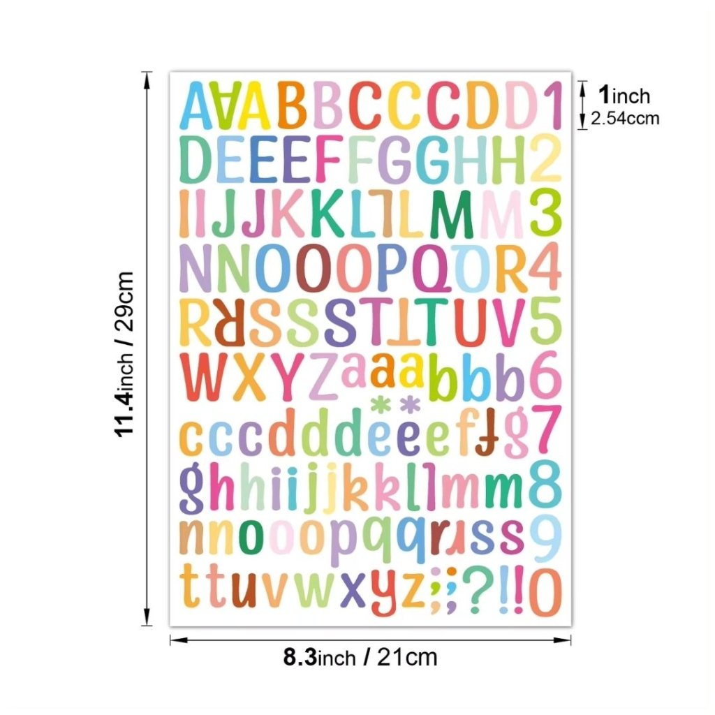 Vinyl Letter Sheets - Multicolour (10 Pack) – Prepp'd Kids