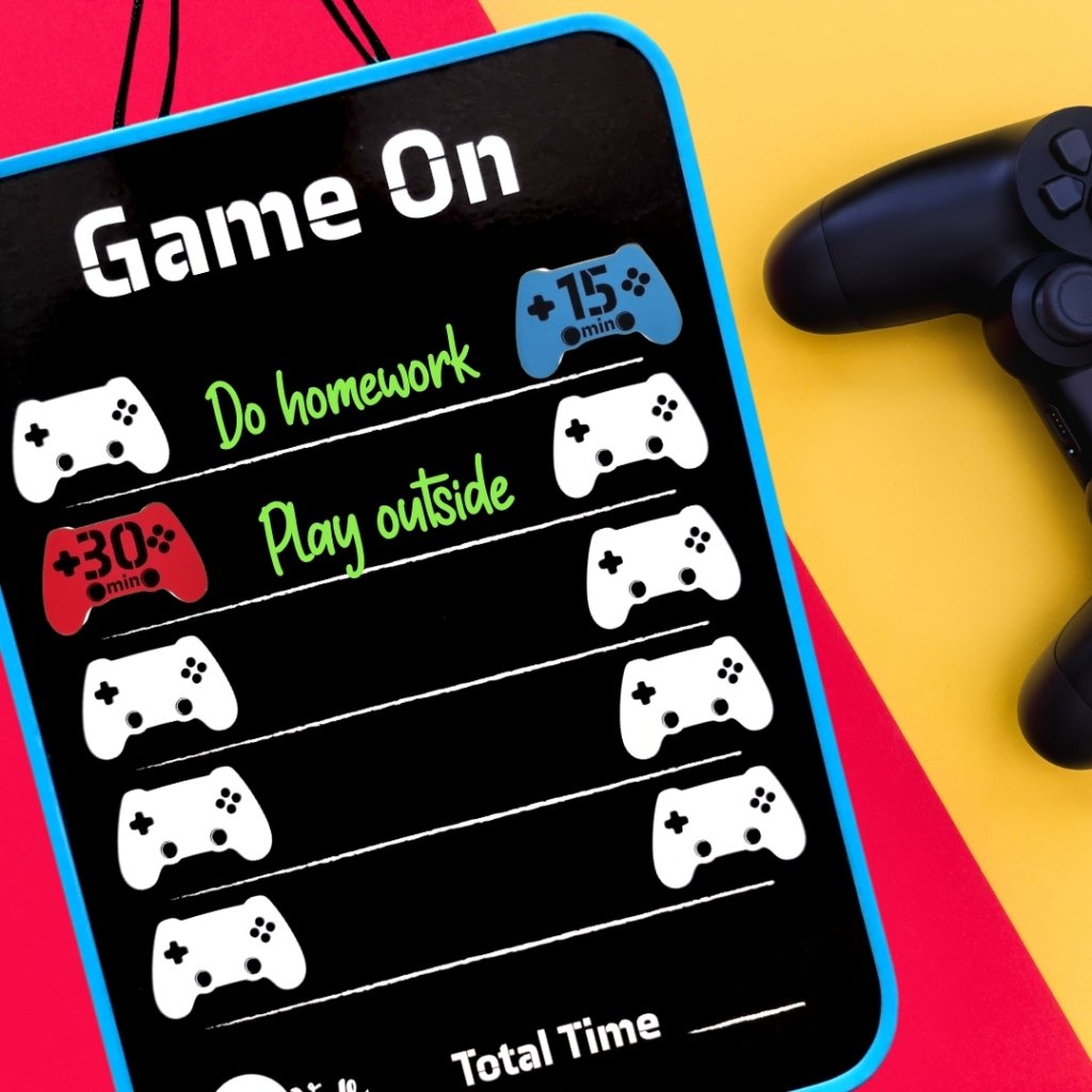 Game On Chore Chart (A4) – Prepp'd Kids